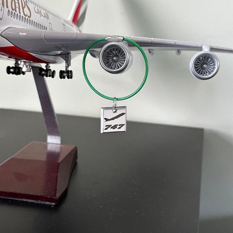 British Airways Boeing 747 G-BYGC Fuselage Cut Keychain Keyring Plaque ...