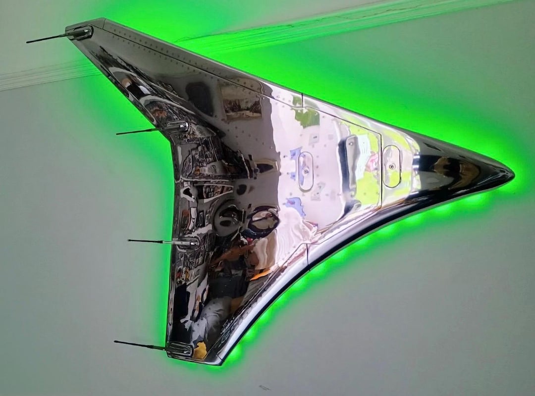 Machine Polished Airbus A320 Wingtip Fence Sharklet Airline Aviation ...