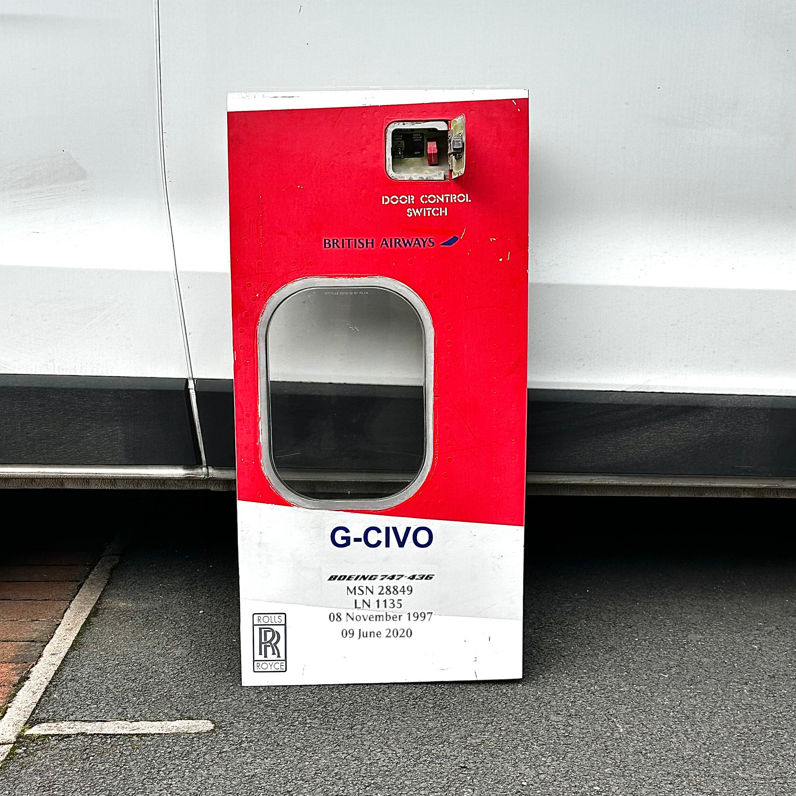 British Airways G-CIVO Boeing 747 Rare Door Upper Deck Window - Etsy