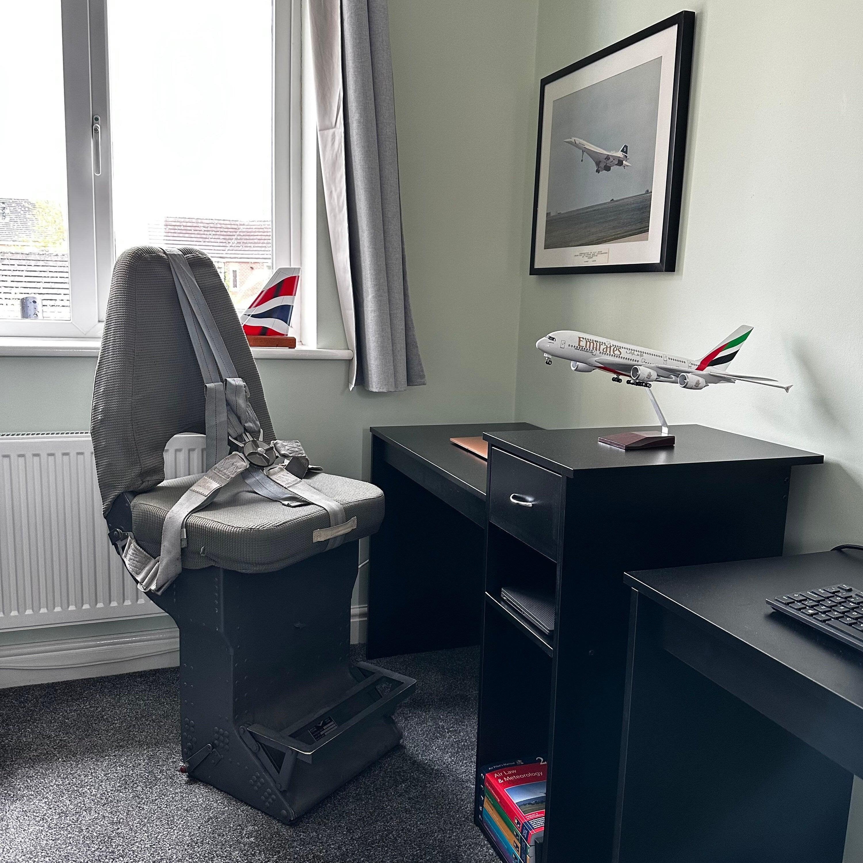 Boeing 727 Cockpit First Observer Jumpseat Upcycled Office - Etsy