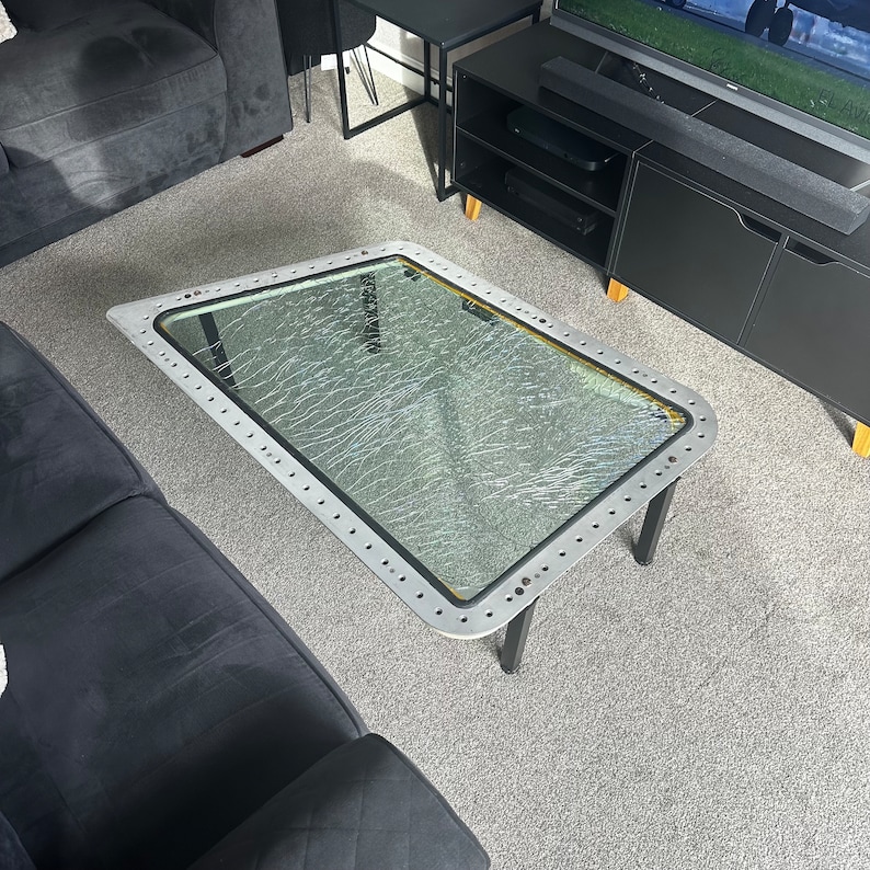 Boeing 737 Captains Side Cockpit Windscreen Coffee Table Fuselage ...