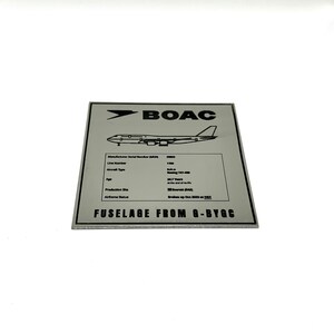 BOAC British Airways Boeing 747 G-BYGC Skin Cut Coaster Collectible ...