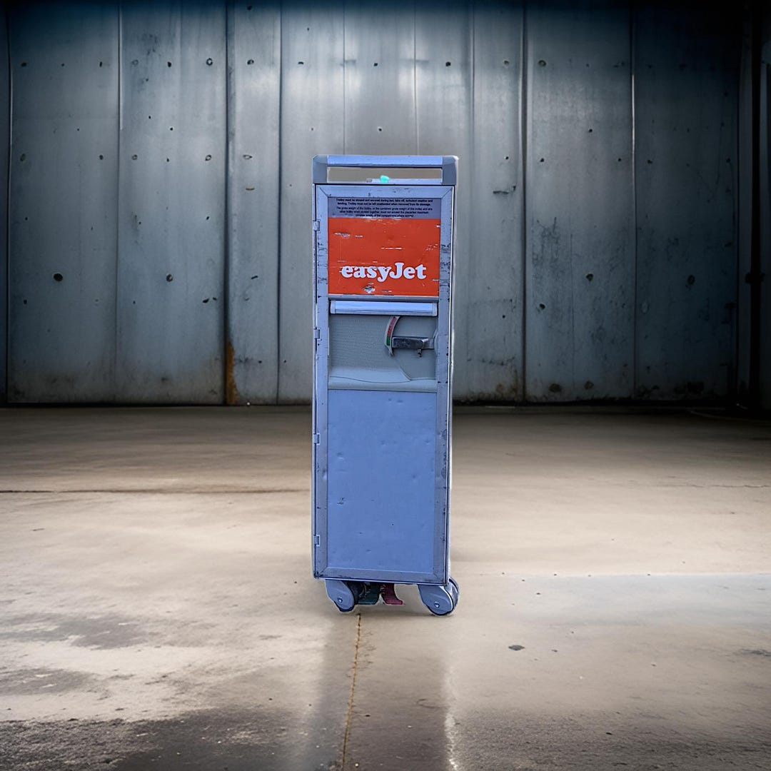 Easyjet Airways G-EZAB Airbus A319 A320 Half Size Meal Cart Trolley ...