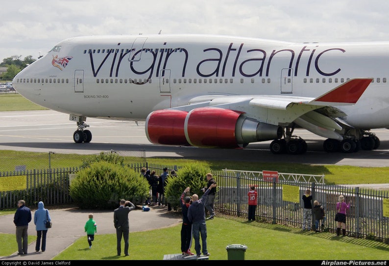 Virgin Atlantic G-VAST Boeing 747 Upcycled Ornament Fuselage Rib Spar ...