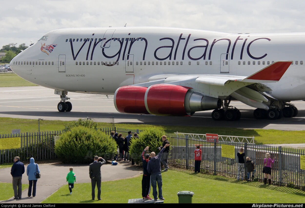Virgin Atlantic G-VAST Boeing 747 Upcycled Ornament Fuselage Rib Spar ...