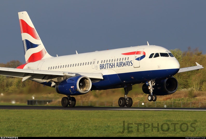 British Airways Emergency Overwing Exit Door G-MIDS G-MIDY Airbus A319 ...