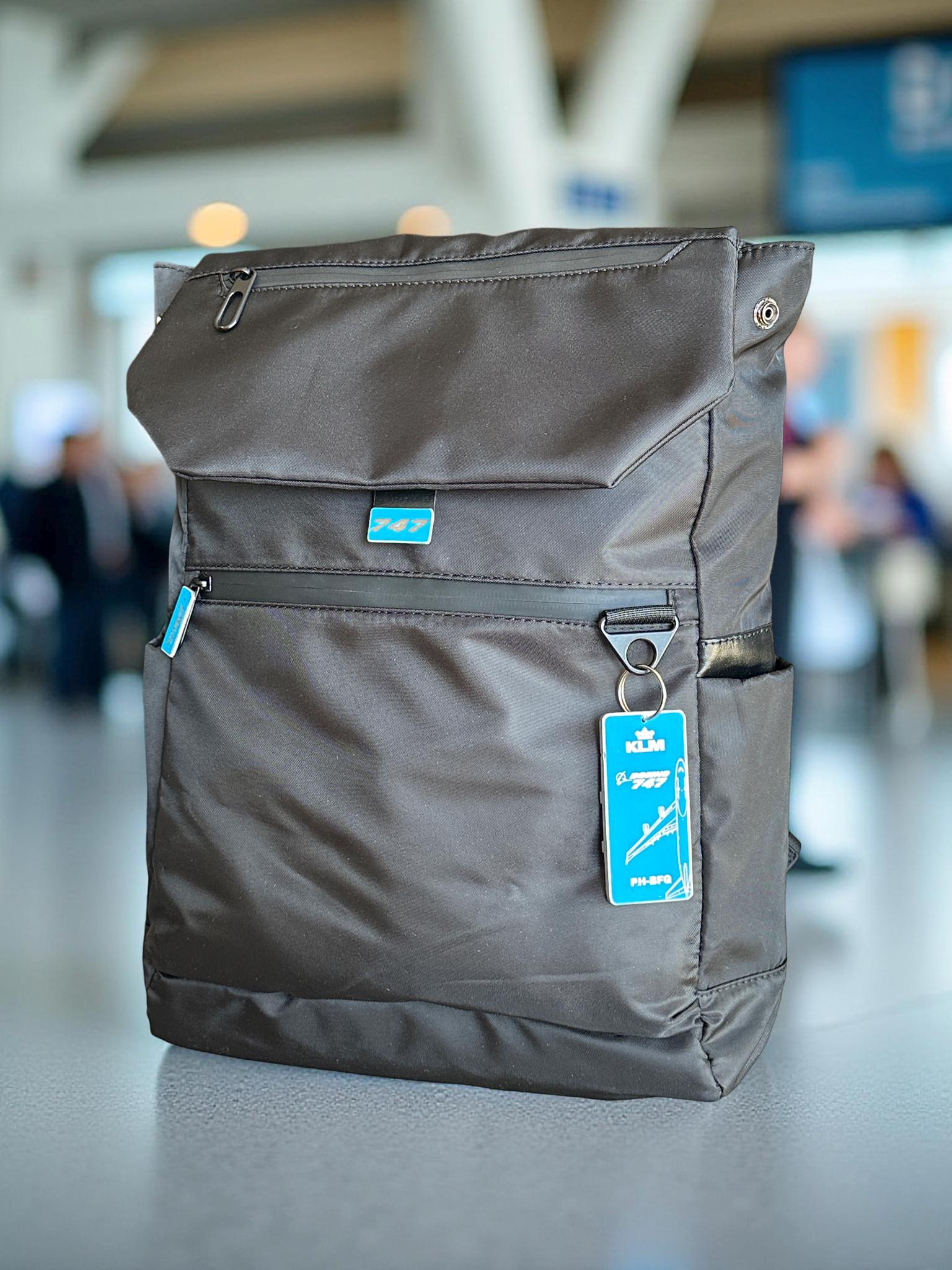 KLM Royal Dutch Airlines Boeing 747 Bag PH-BFG Fuselage Cut Backpack ...