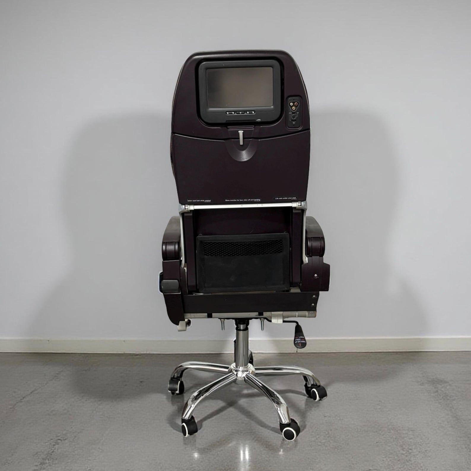Virgin Atlantic Boeing 747 G-VXLG Upcycled Office Chair Jumbo Economy ...