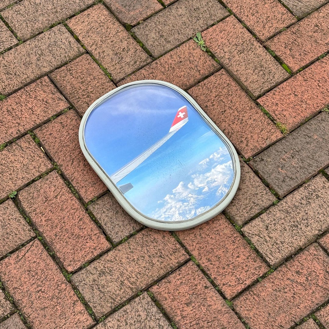 Swiss Airbus A320 Window Fuselage Cut Airline Aviation Upcycle Boeing ...