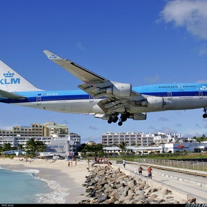 KLM Royal Dutch Airlines Boeing 747 PH-BFG Fuselage Cut Luggage Tag ...