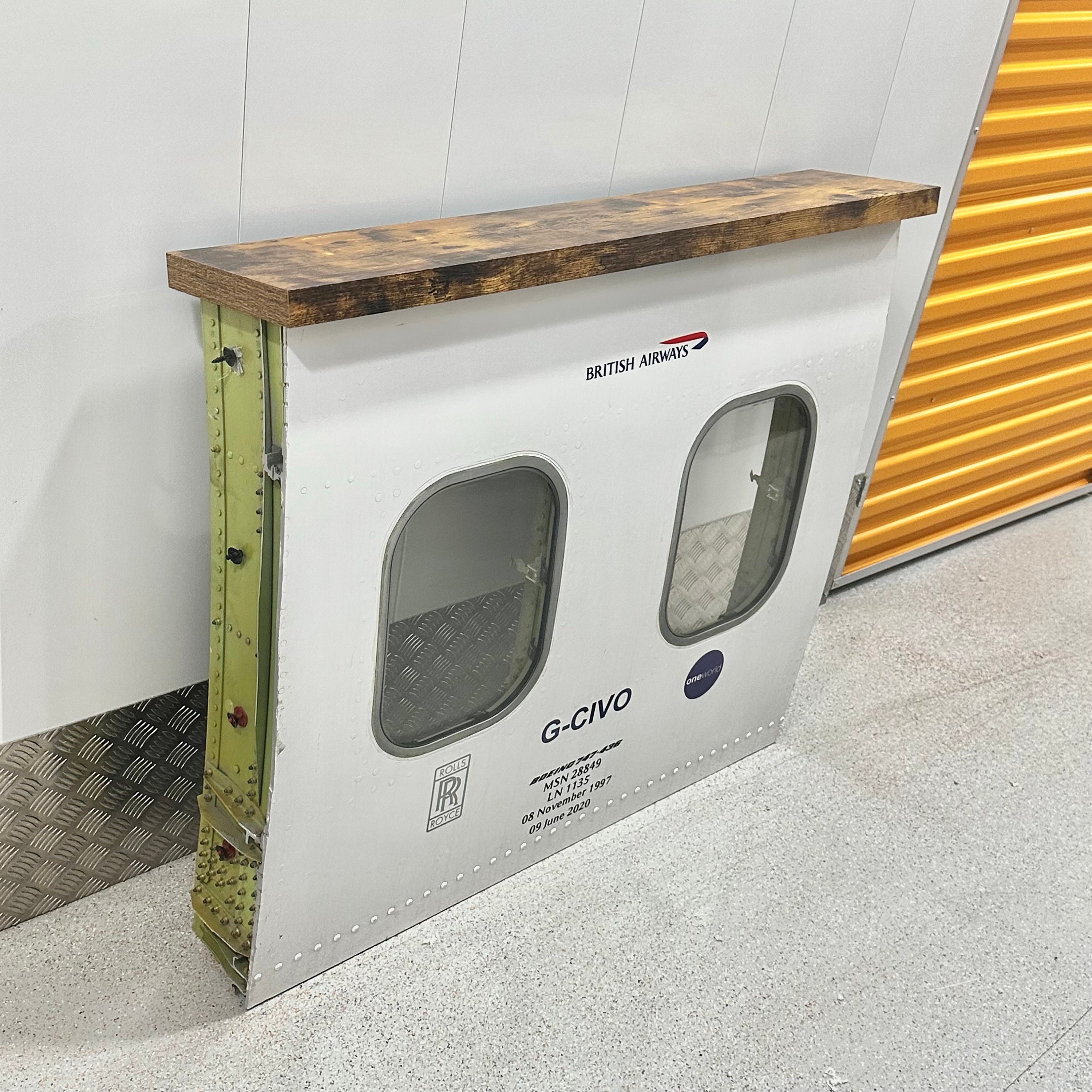 British Airways G-CIVO Boeing 747 Window Fuselage Bar Cut - Etsy