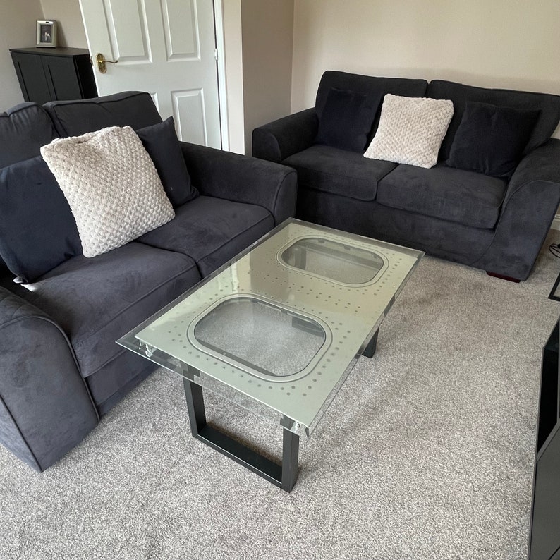 Olympic Airways SX-OAD Boeing 747 Mirror Polished Window Coffee Table ...