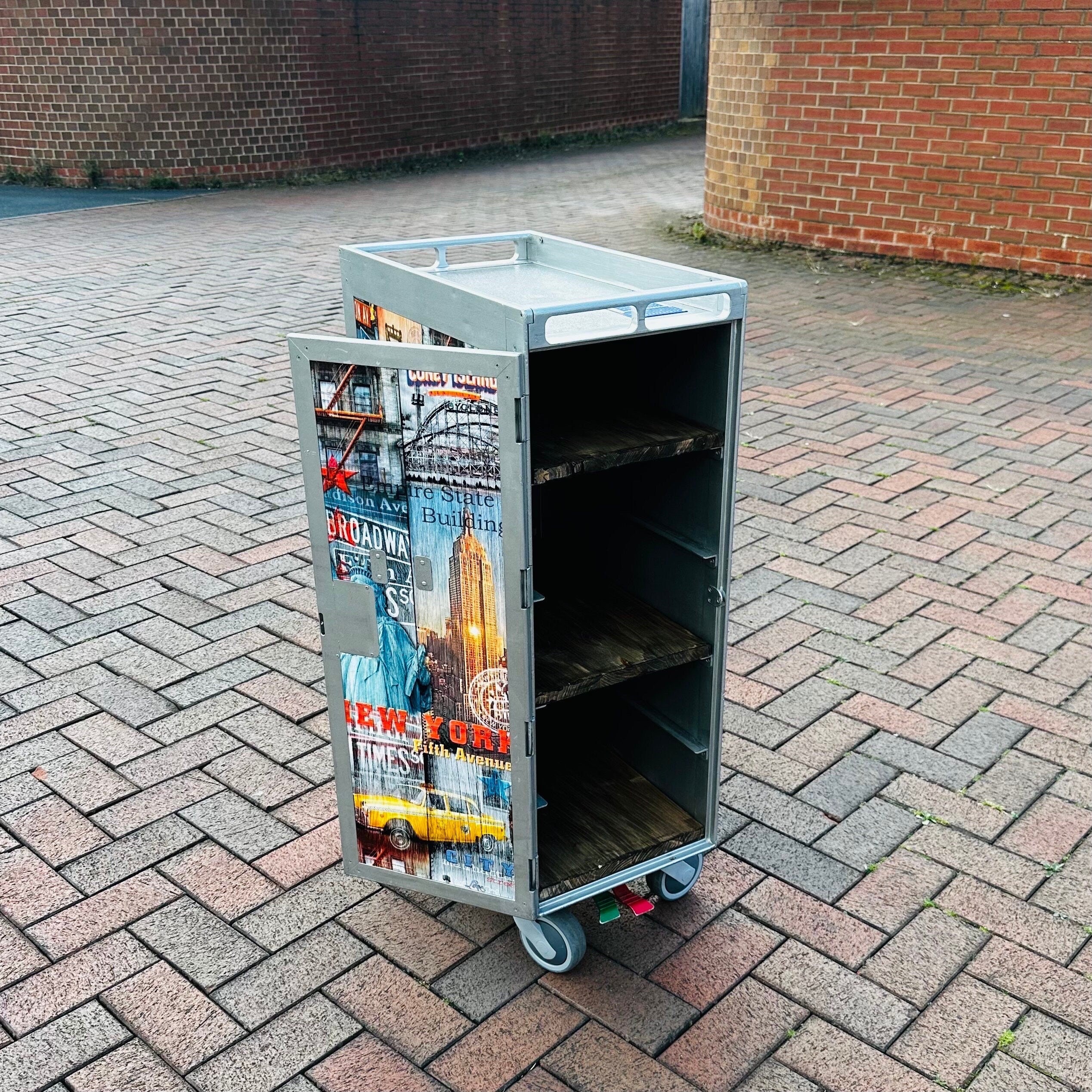 Jetblue Half Meal Cart Trolley Food Galley Box Airline Plane - Etsy