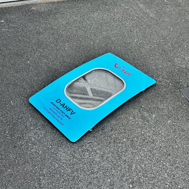 TUI Airways D-AHFV Boeing 737-800 Window Fuselage Cut Airline - Etsy