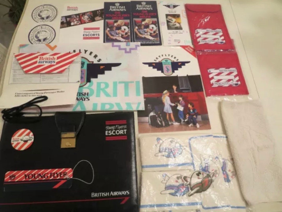 British Airways Young Flyers/skyflyers Memorabilia Very Rare Antique - Etsy