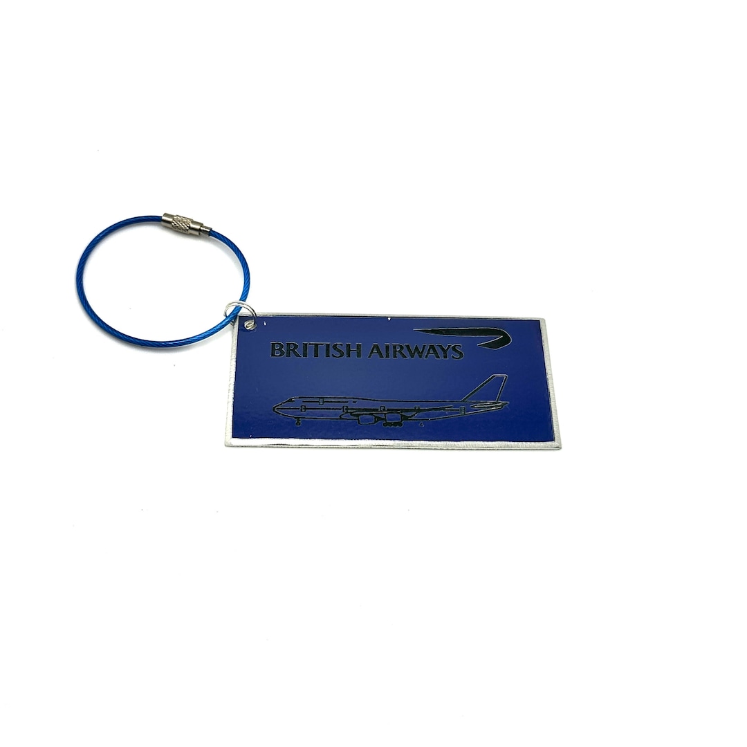 British Airways Iconic Boeing 747 G-CIVO Fuselage Cut Luggage Tag ...