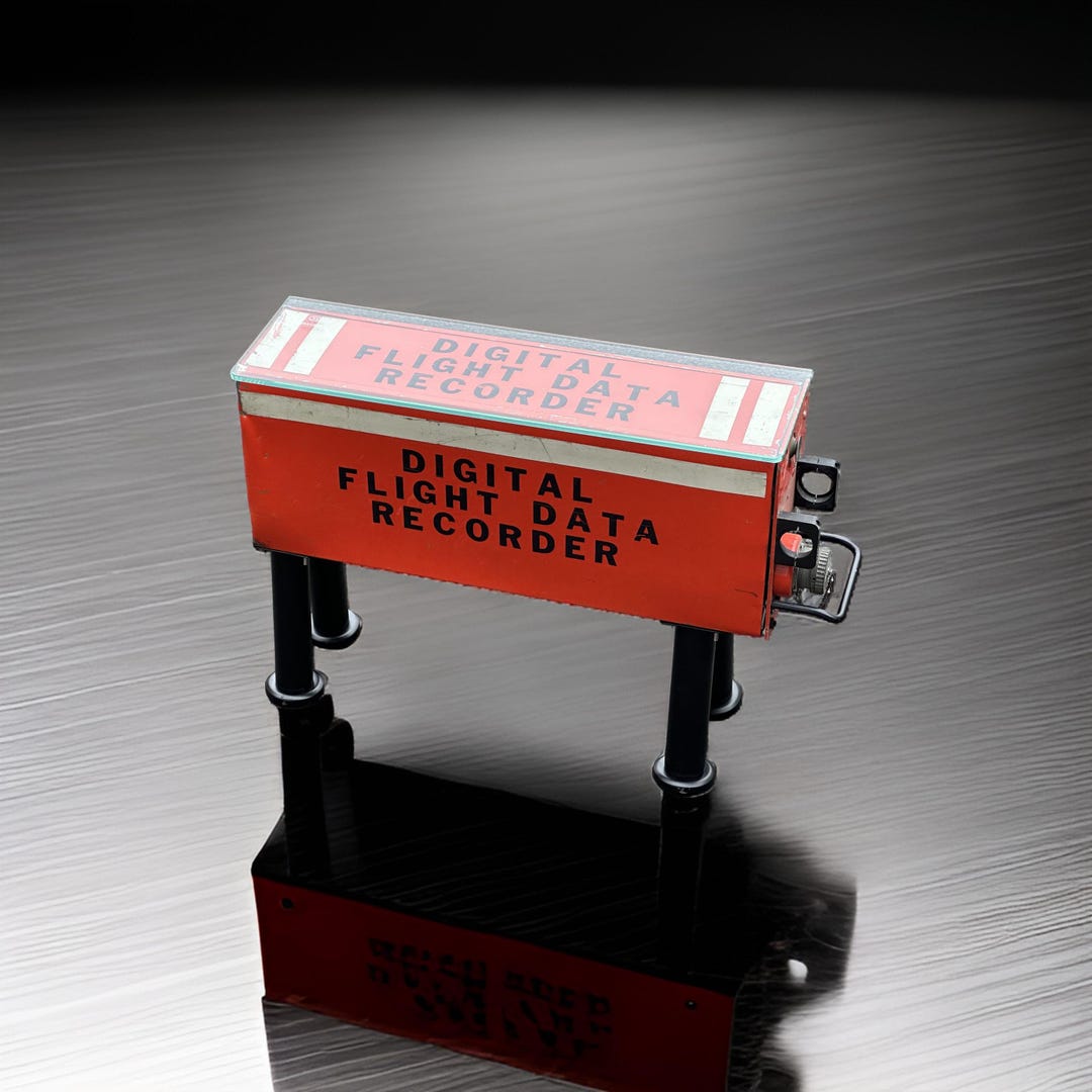 Black Box Flight Data Recorder Coffee Table Fuselage Airline Aviation ...