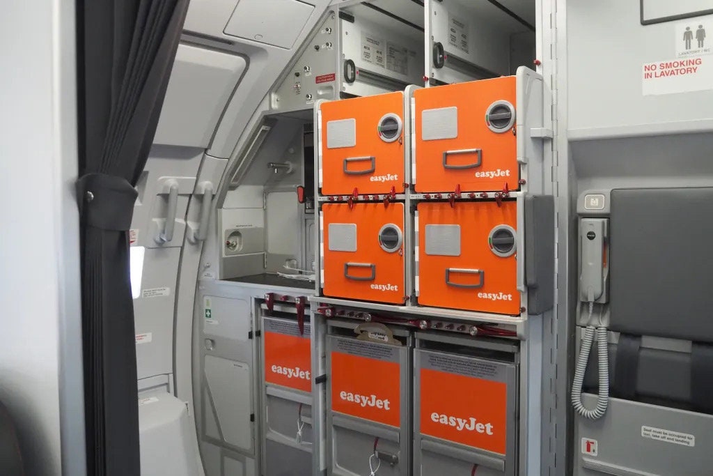 Easyjet Airways G-EZAB Airbus A319 A320 Half Size Meal Cart Trolley ...