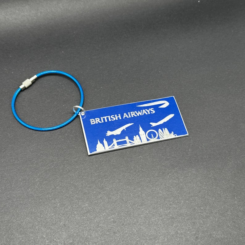 British Airways Iconic Boeing 747 G-BYGD Fuselage Cut Luggage Tag ...