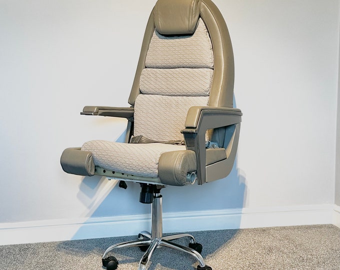 British Airways Concorde Upcycled Office Desk Chair Newer Design G-BOAC ...