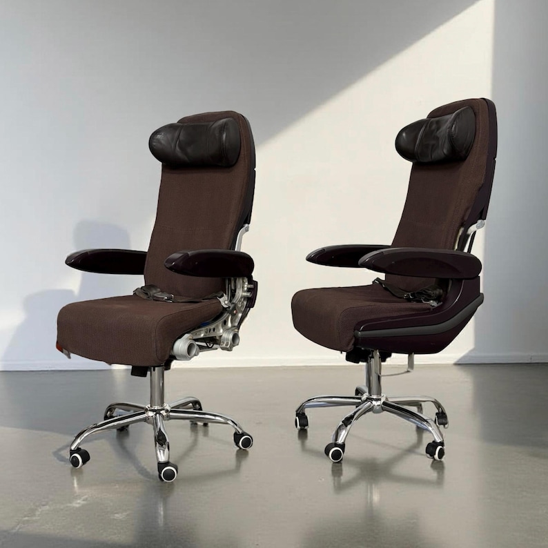 Virgin Atlantic Boeing 747 G-VXLG Upcycled Office Chair Jumbo Economy ...