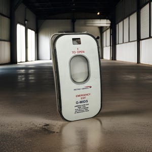 British Airways Emergency Overwing Exit Door G-MIDS G-MIDY Airbus A319 ...