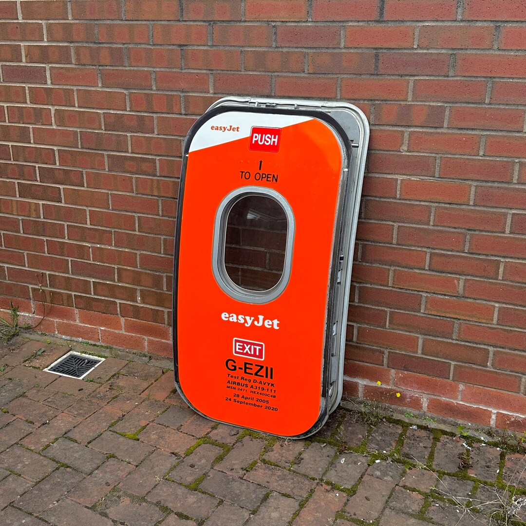EASYJET Emergency Overwing Exit Door G-EZII Airbus A319 Window Gift ...