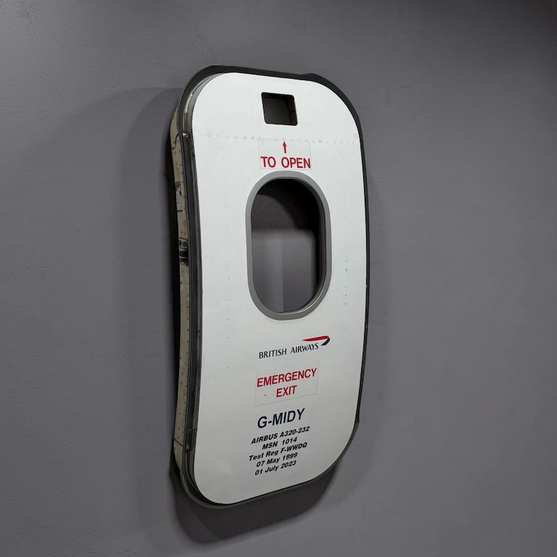 British Airways Emergency Overwing Exit Door G-MIDS G-MIDY Airbus A319 ...