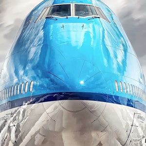 KLM Royal Dutch Airlines Boeing 747 PH-BFG Fuselage Cut Luggage Tag ...