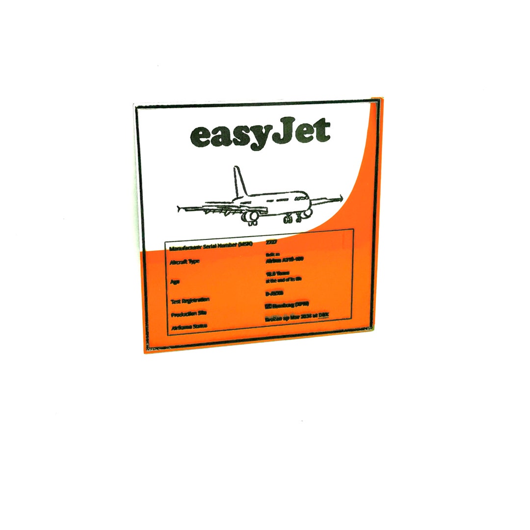 Easyjet Airways Airbus A319 G-EZAG Fuselage Coaster Collectible Airbus ...