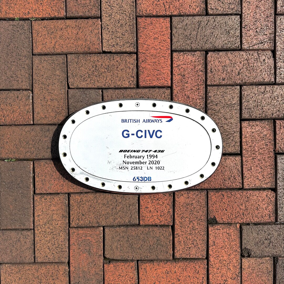 British Airways G-CIVC Boeing 747 Wing Fuel Access Panel Airline ...