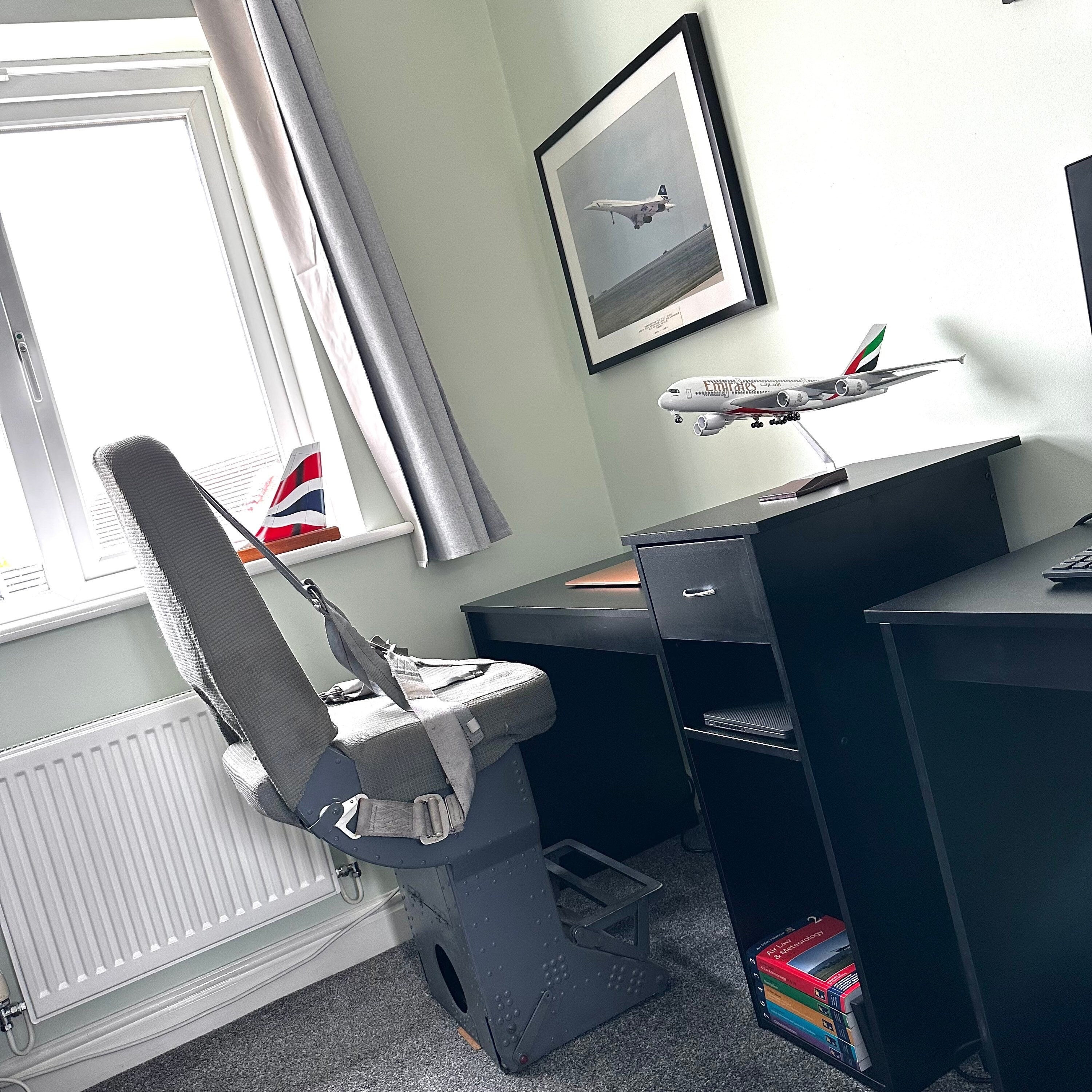 Boeing 727 Cockpit First Observer Jumpseat Upcycled Office - Etsy