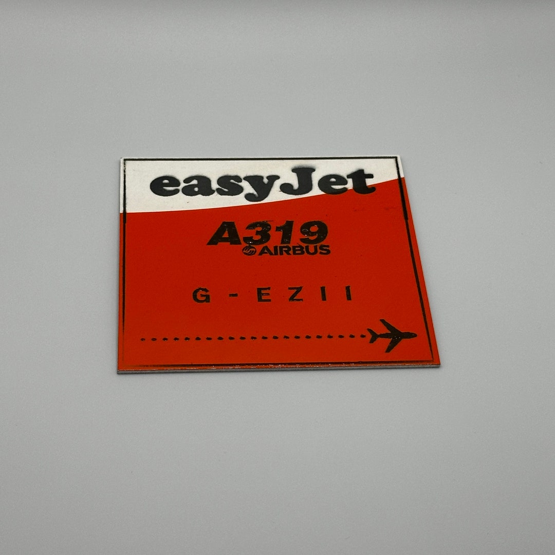 Easyjet Airways Airbus A319 G-EZII Tail Fuselage Coaster Collectible ...