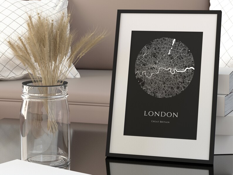 Digital Download Custom City Map Print | City Map Download | Digital ...
