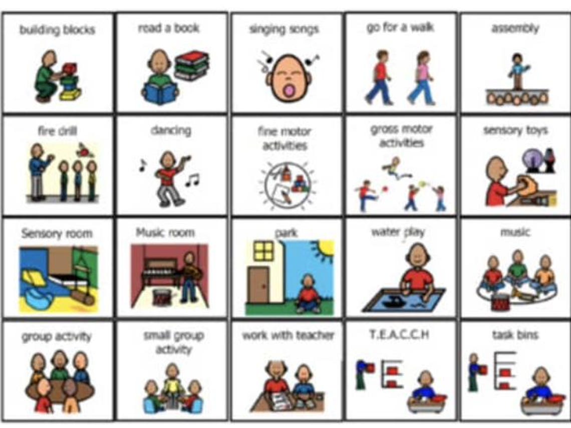 EDITABLE 70 Small Visual Schedule/first/then Cards/pictos (ASD, SPED ...