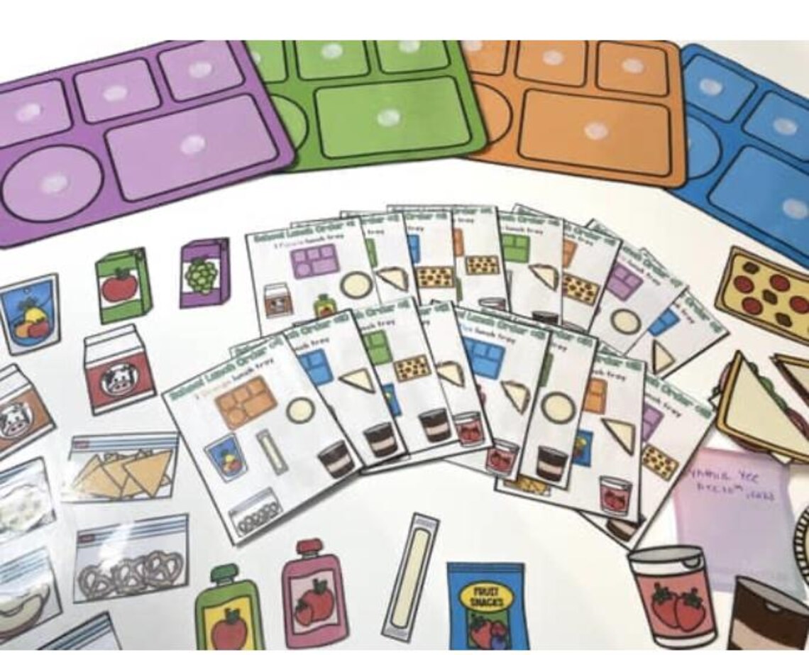 Build a Lunch With 16 Different Task Cards (SPED, Life Skills, ABA ...