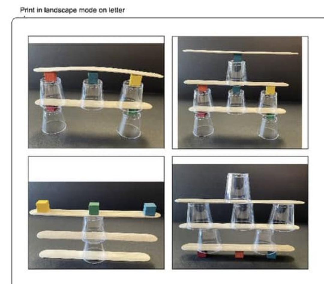 23 Engineering Challenge (cups, Popsicle Sticks and Cubes) Task Cards ...