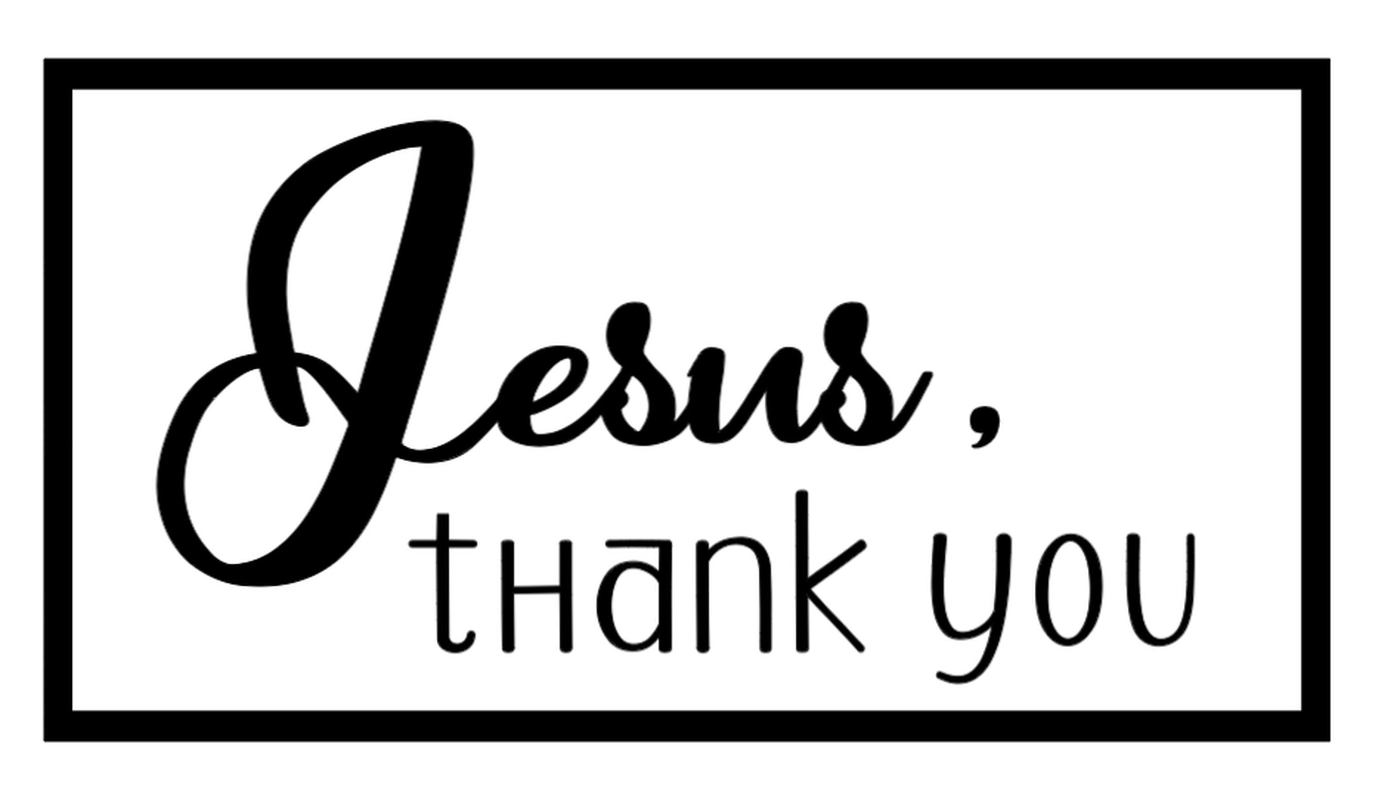 Vinyl Decal Jesus thank you Christian home decor Bible | Etsy