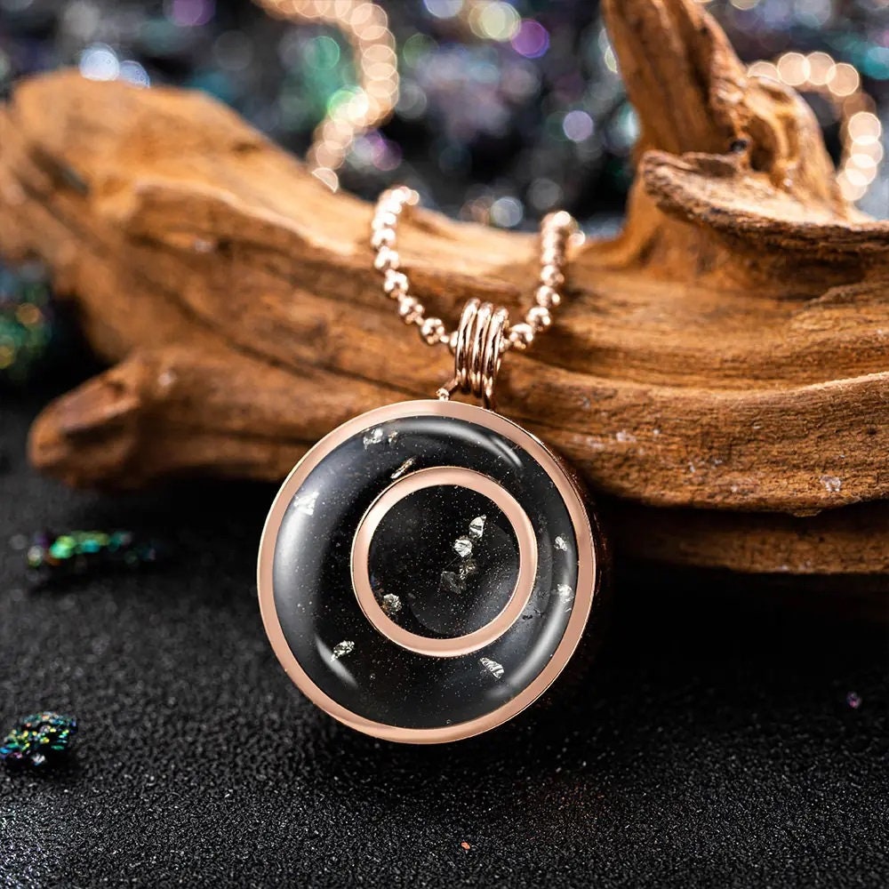 Anti-radiation Life Flower in Crystal EMF Protection Pendant Necklace ...