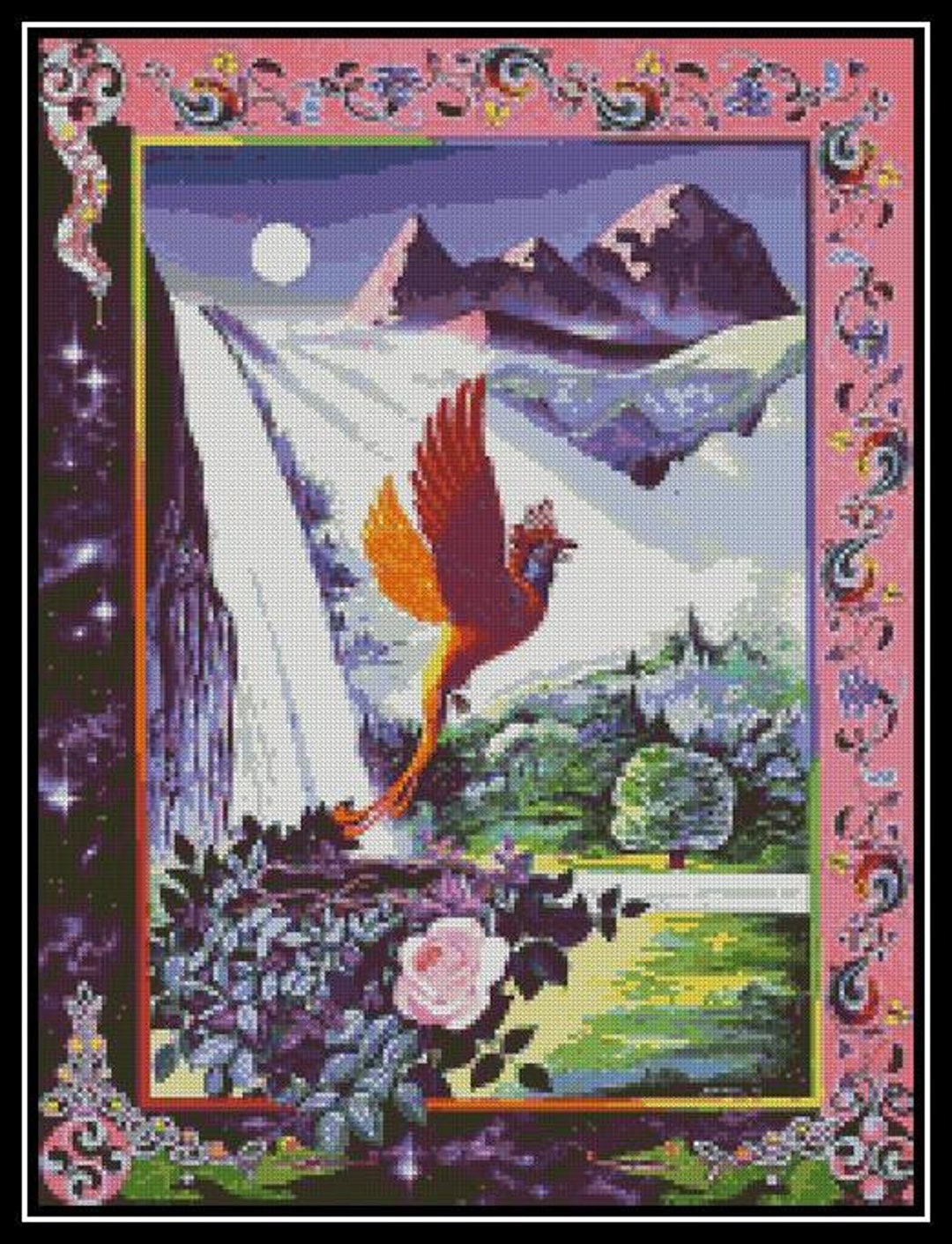 Phoenix Bird - Cross Stitch Chart/pattern/design/xstitch Instant ...