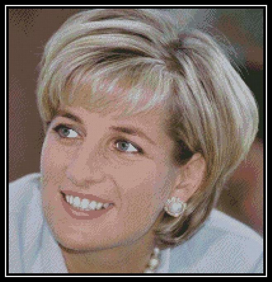 Lady Diana - Cross Stitch Chart/pattern/design/xstitch Instant Download ...