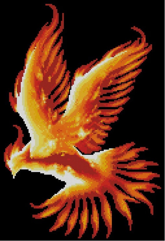 Phoenix Cross Stitch Chart/pattern/design/xstitch INSTANT | Etsy