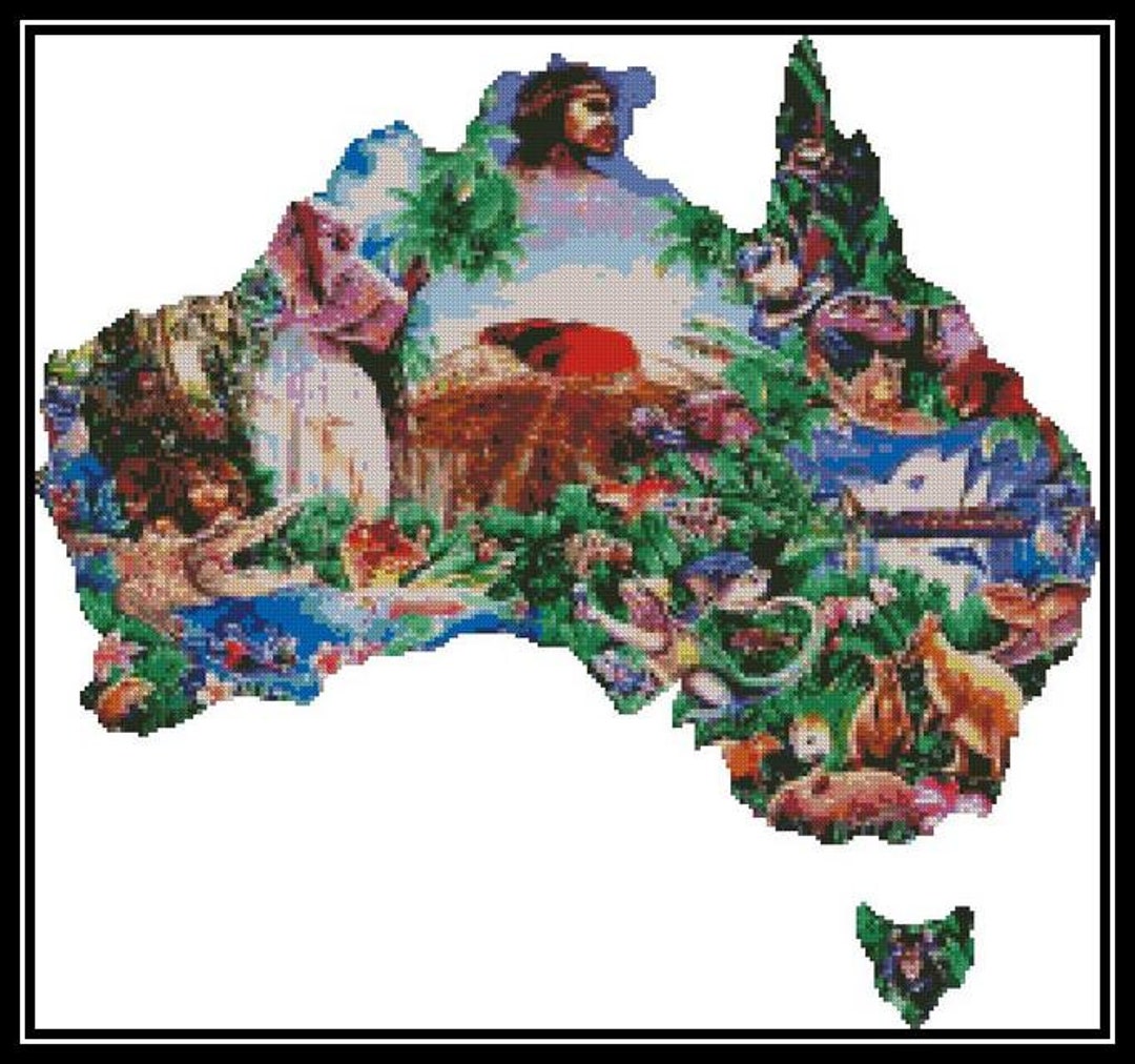 Australiana - Cross Stitch Chart/pattern/design/xstitch Instant ...