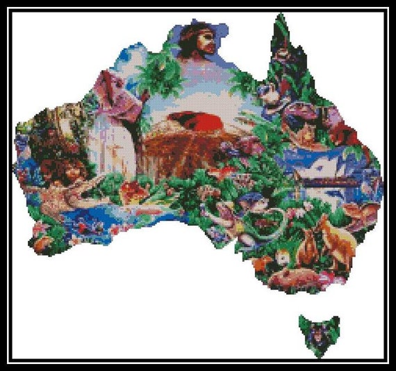 Australiana Cross Stitch Chart/pattern/design/xstitch - Etsy