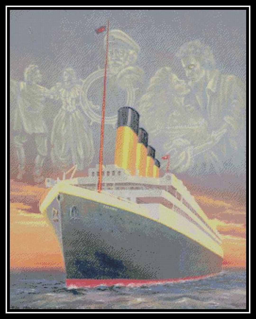Titanic Spirit - Cross Stitch Chart/pattern/design/xstitch Instant ...