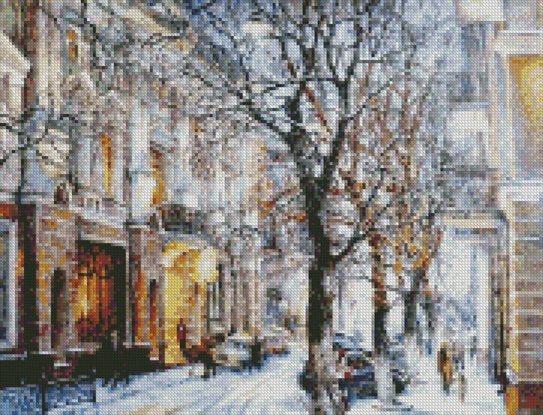 Snow Scene - Cross Stitch Chart/pattern/design/xstitch INSTANT Download ...