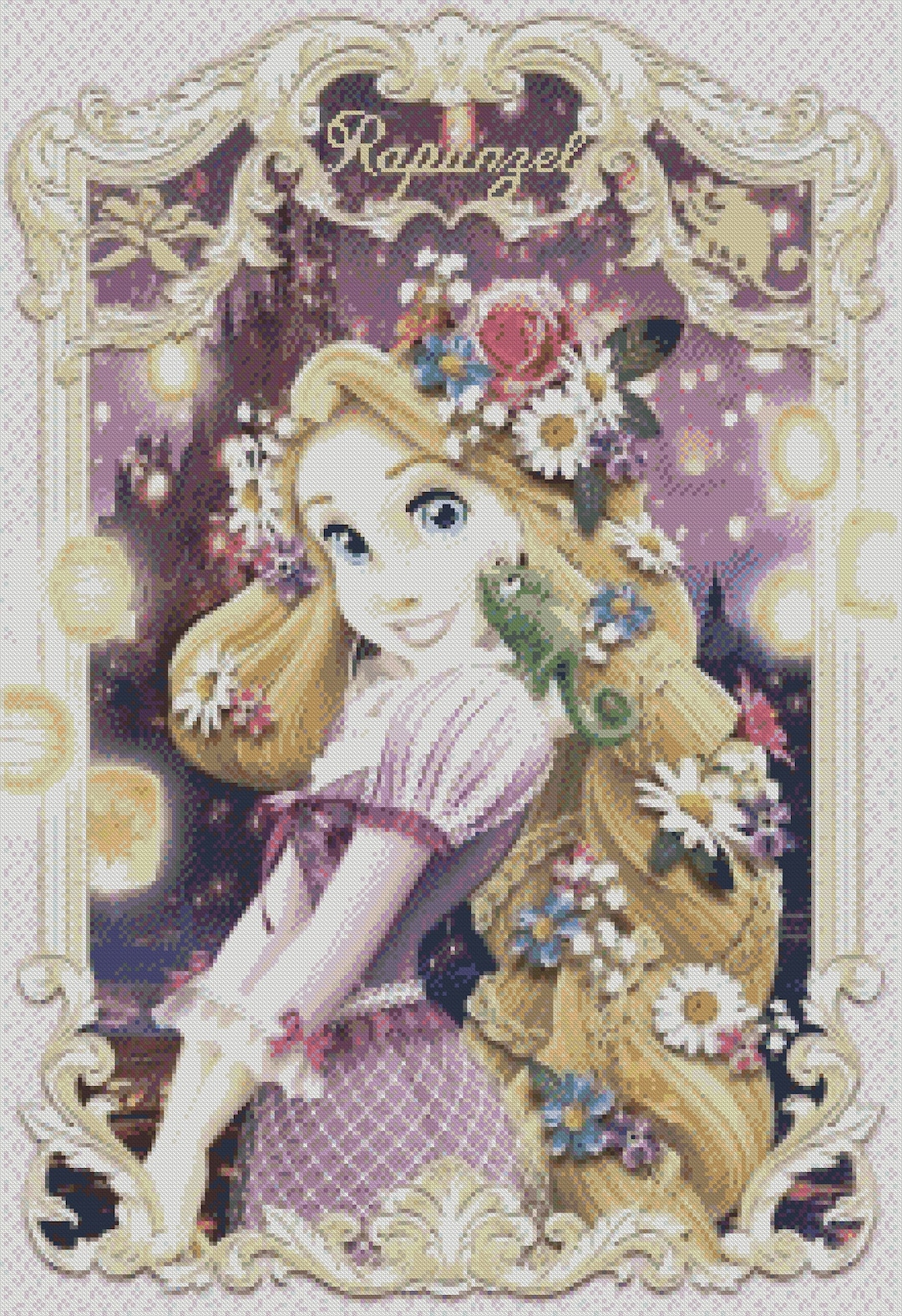 Rapunzel - Cross Stitch Chart/pattern/design/xstitch INSTANT Download (PDF) Pattern Keeper Copy ...