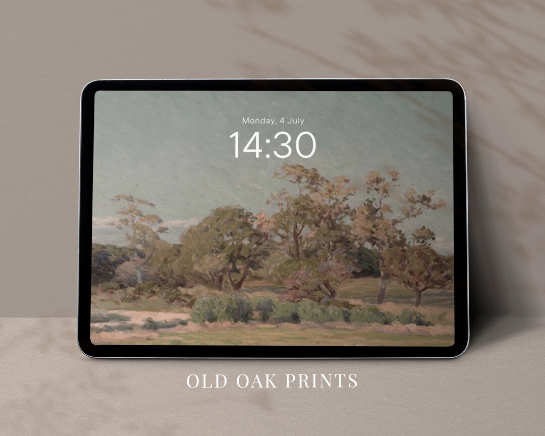 Buy Vintage Aesthetic iPad Background | Muted Landscape iPad Wallpaper ...