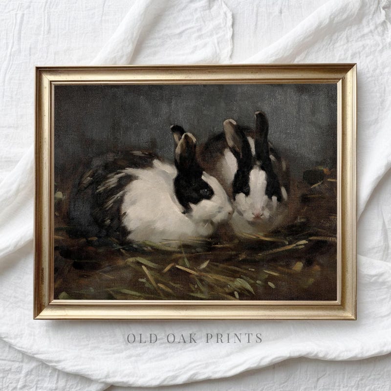Rabbit Art Print - Etsy