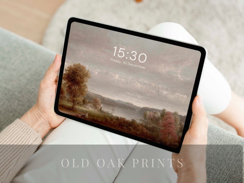 Vintage Ipad Wallpaper Autumn Landscape Aesthetic Ipad - Etsy